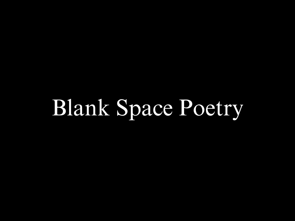 Tags • Blank Space Poetry